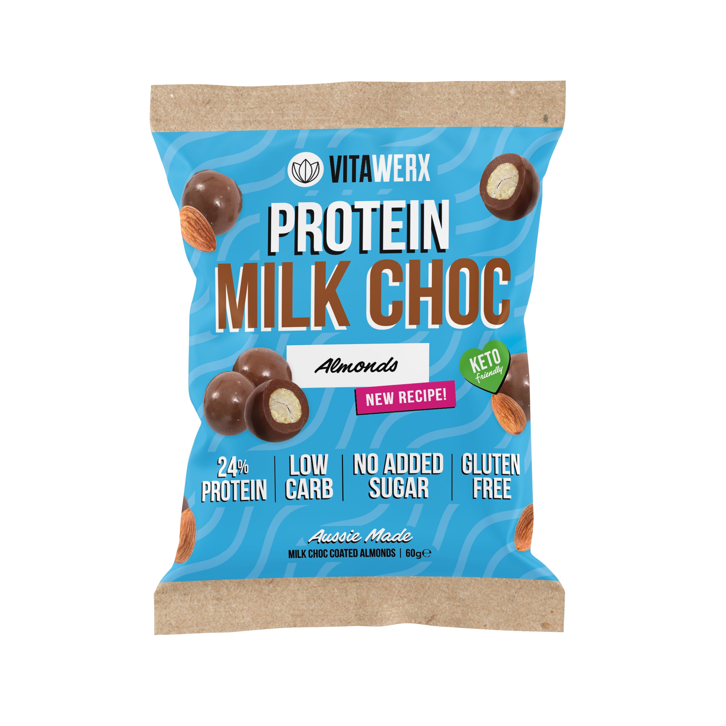 Milk Choc Almonds(60g) – Vitawerx
