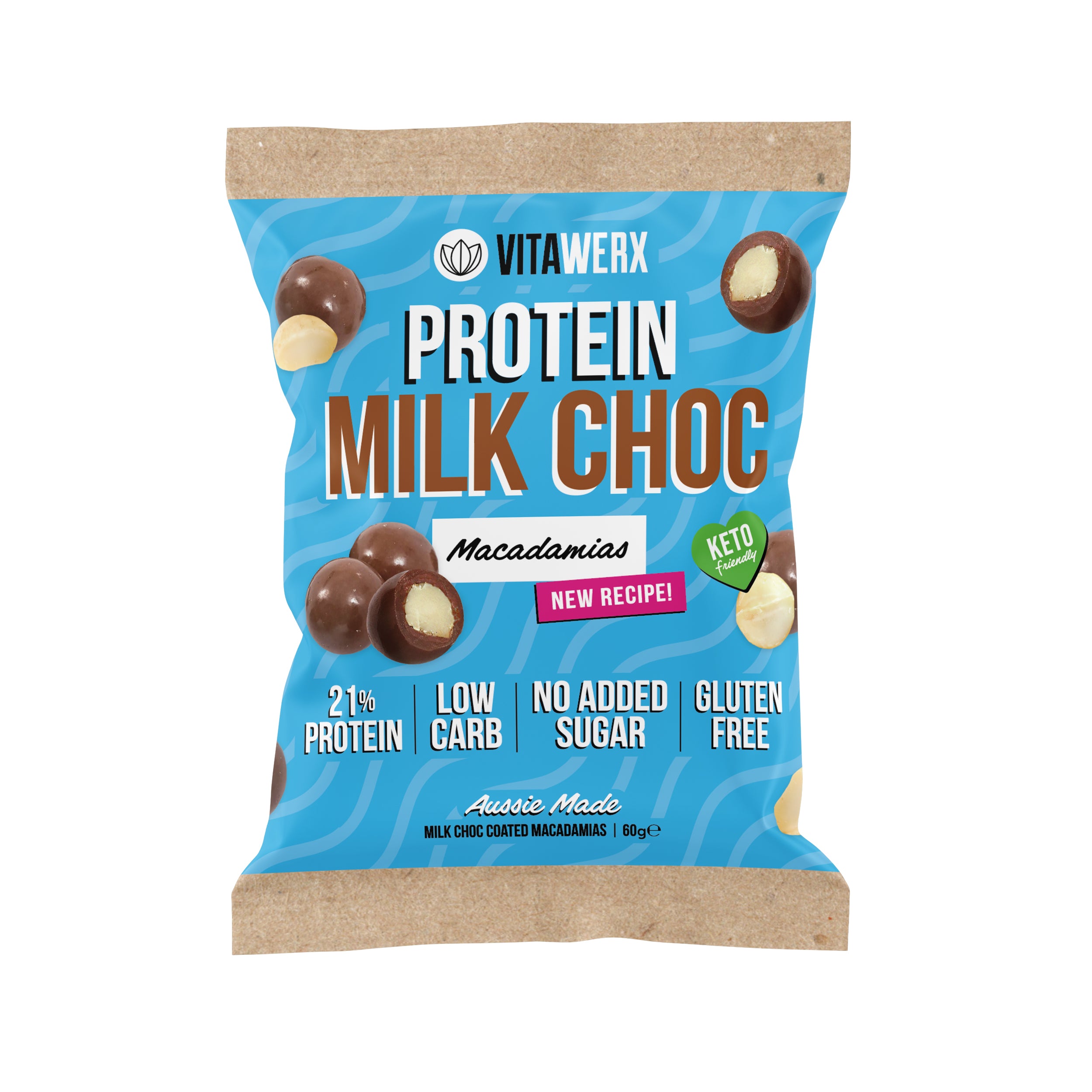 Milk Choc Macadamias(60g) – Vitawerx